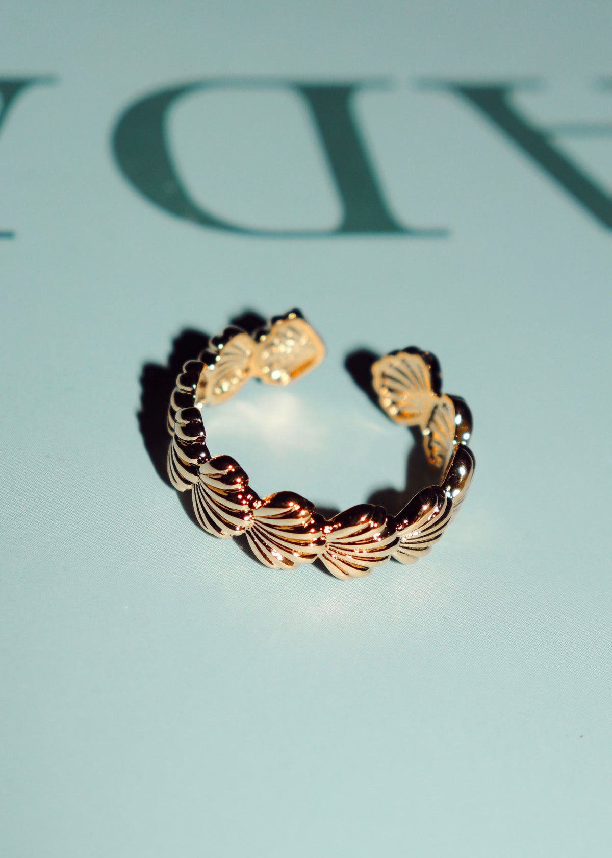 Gold Repeating Shells Ring – Colorful Natalie